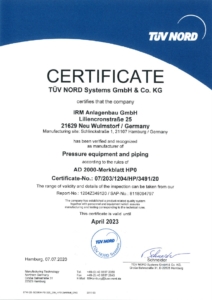 AD 2000 / HP 0 englisch › IRMA GmbH